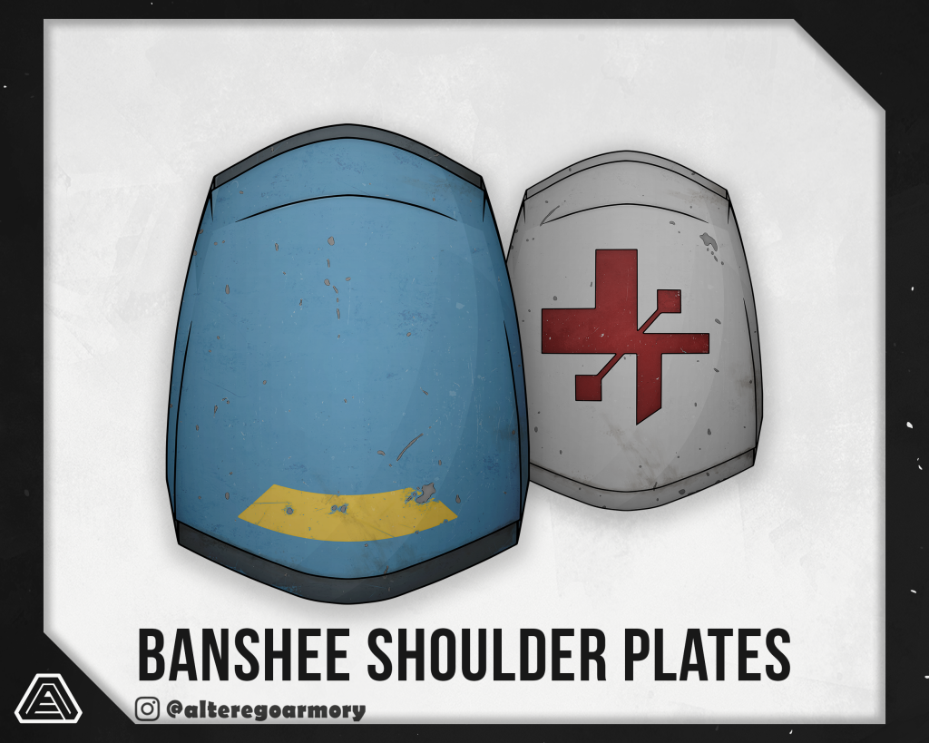 Banshee Shoulder Plates - Alter Ego Armory